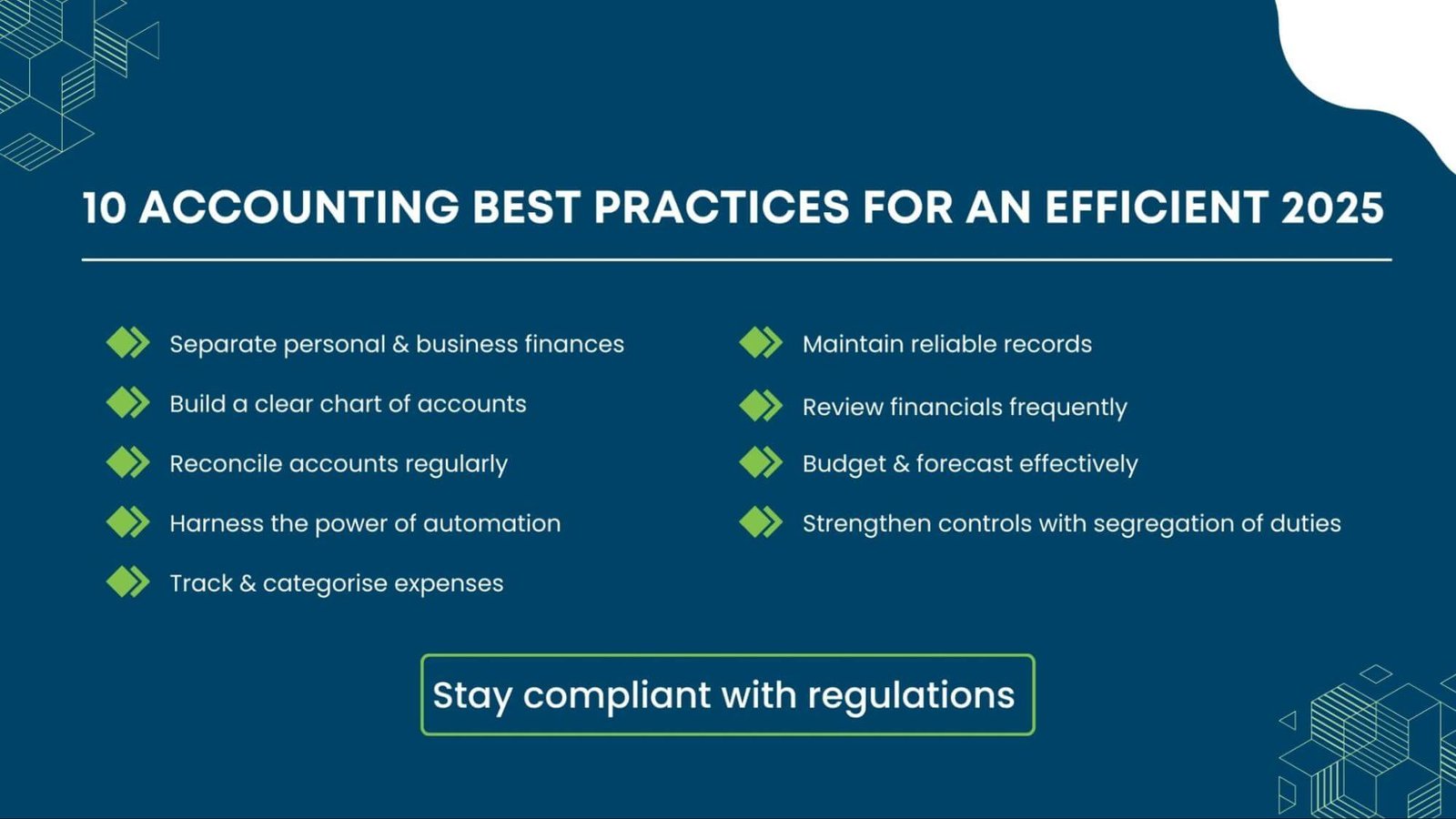 Key Accounting Best Practices for Financial Success 2025